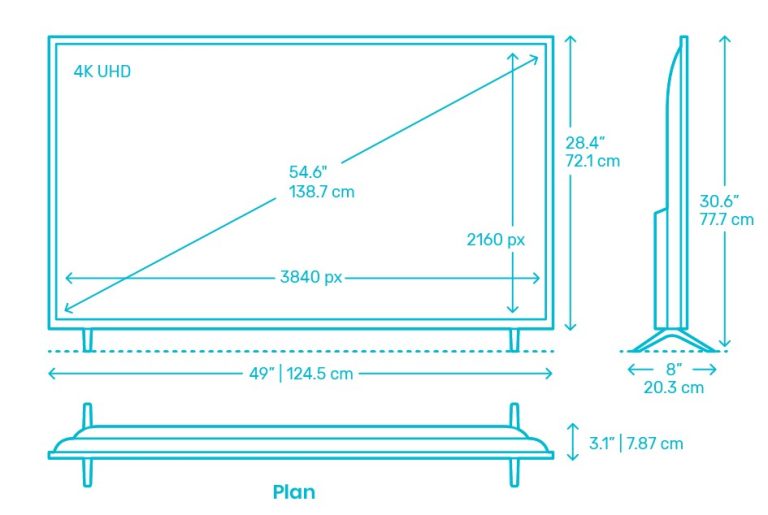√ Ukuran TV 55 Inch Berapa Cm? Ini Penjelasanya - Finoo.id