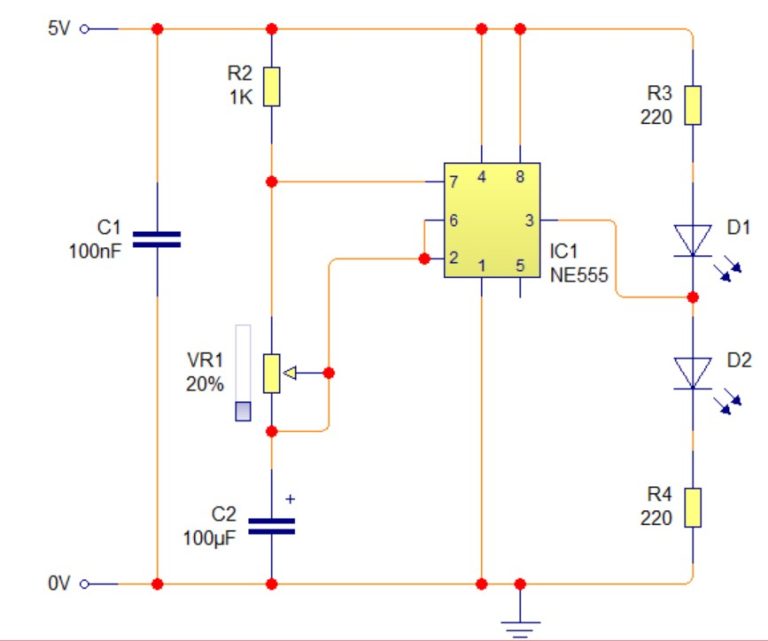 √ Skema Rangkaian Lampu Running LED Animasi Sederhana - Finoo.id